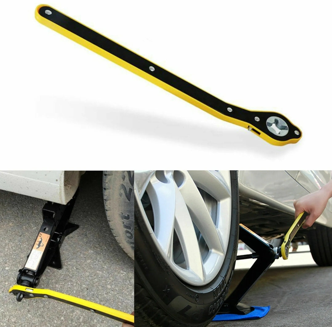 Car Scissor Jack Ratchet Tire Wrench Lug Handle Tool – Auto Heaven USA